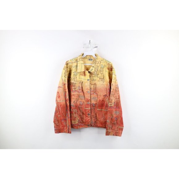 Vintage | Jackets & Coats | Vintage 9s Streetwear Womens 2 Distressed ...
